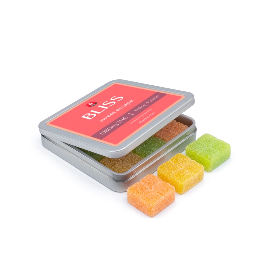 Bliss Assorted Gummies – 1080mg THC